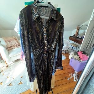 Versace | Dresses | Versace Snakeprint Dress | Poshmark